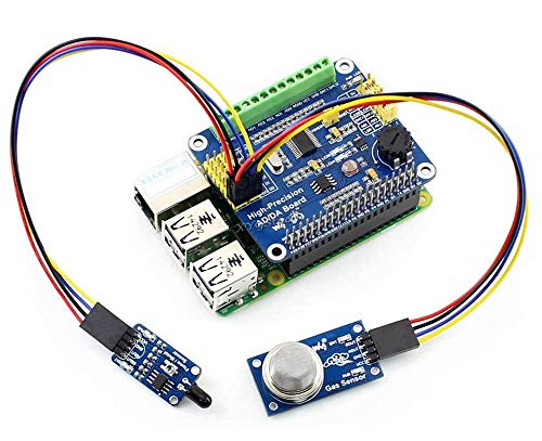 XYGStudy for Raspberry Pi 4B/3B+/3B/2B/B+/A+ Jetson Nano High-Precision AD/DA Expansion Board Sheild Onboard ADS1256 DAC8552 ADC DAC Jumper