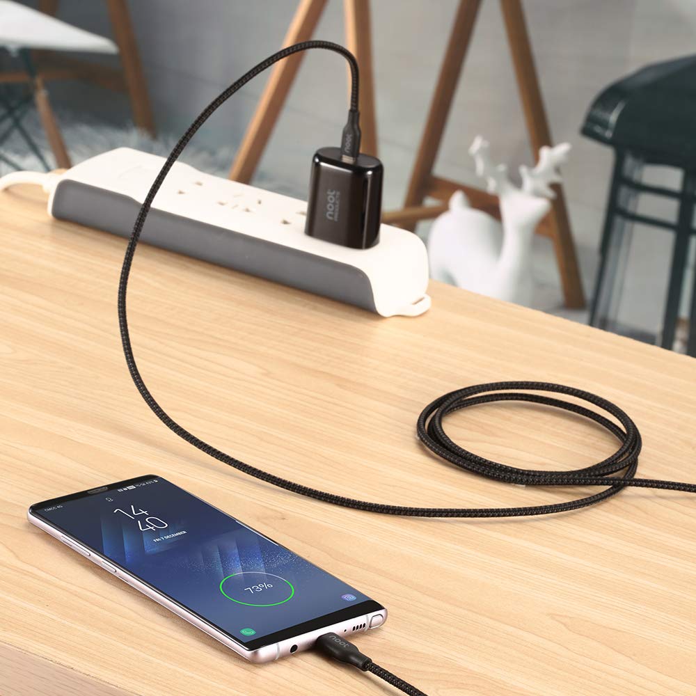 noot products USB C to USB C Cable Braided 6FT- PD 3.0 3A 60W Charger Cord for iPad Pro 11/12.9/10.5/iPad Air 4 10.9/Google Pixel 6/6 pro/5/5a/4a 5G/4a/4/4XL/2/2XL/3/3XL/3a/3a XL/Samsung Galaxy S20