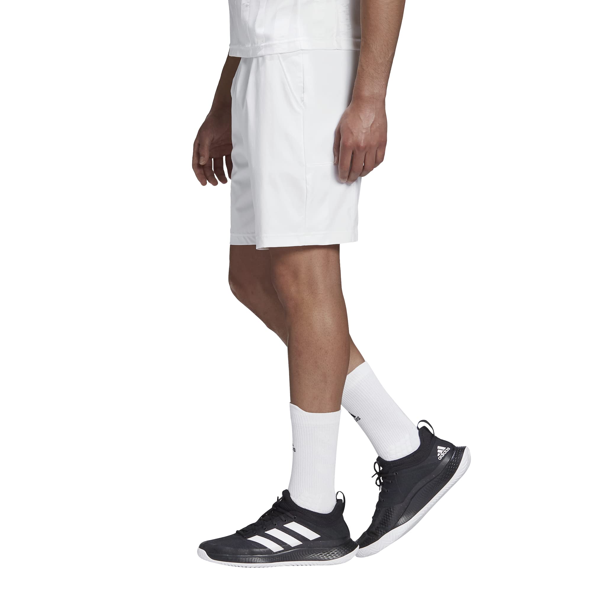 adidas Male Engineered Aeroready Ergo Shorts , White/Scarlet , M