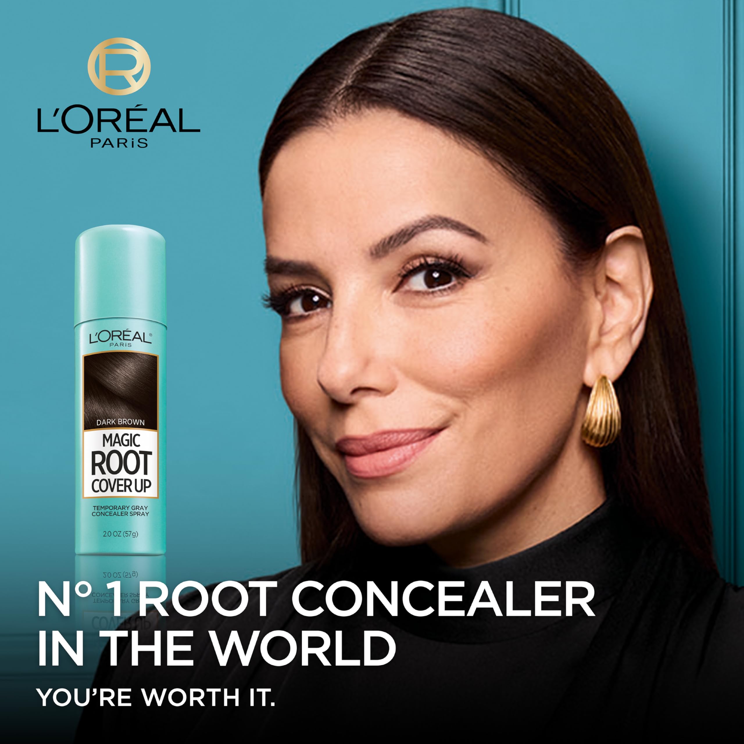 L'Oreal Paris Root Cover Up Temporary Gray Concealer Spray, Hair Color Spray with Filling & Thickening Coverage, Dark Blonde, Pack of 2, Packaging May Vary