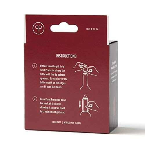 Big Betty - Pinot Protector Wine Bottle Stopper - Air-Tight, No Leak, Food Grade Nitrile - Red (6 Count)