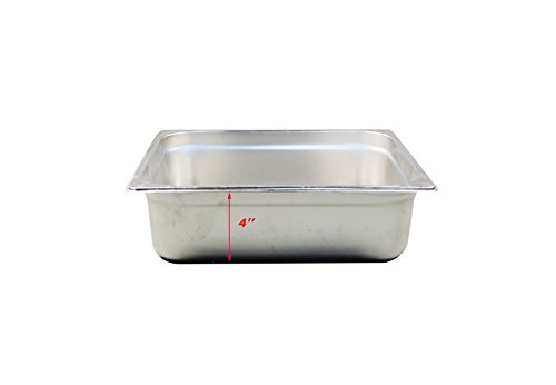 Techtongda 4-Pan Counter Top Warmer Bain-Marie Buffet Food Warmer 110V 1500W