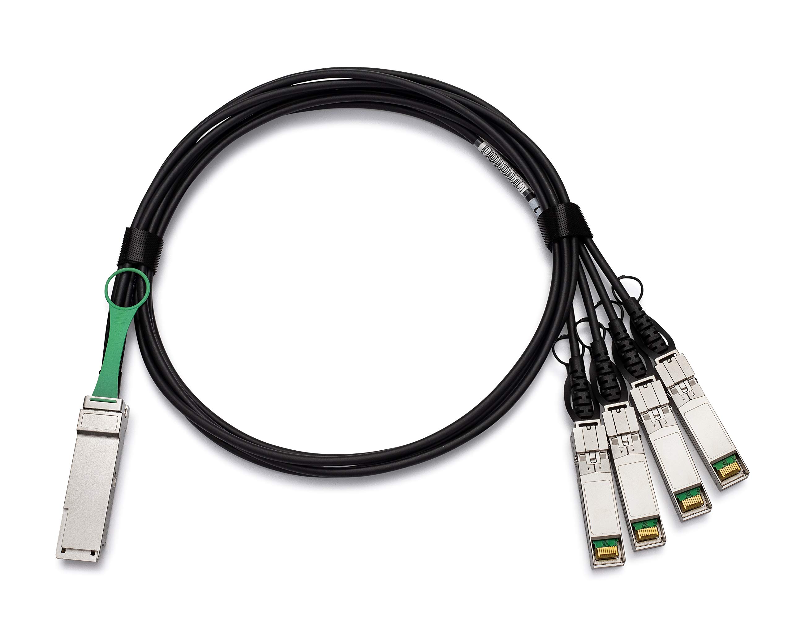 HPC Optics Compatible with Juniper QFX-QSFP-DACBO-3M 40G QSFP to 4xSFP+ Twinax Breakout Cable | 4x10G 3M Passive DAC QFX-QSFP-DACBO-3M-HPC