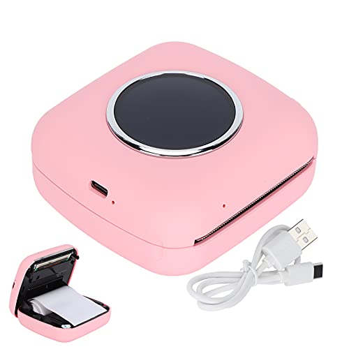 AURORAGRACE Mini Pocket Printer Bluetooth Thermal Portable Student Wrong Exercise Photo Printing (Redness)