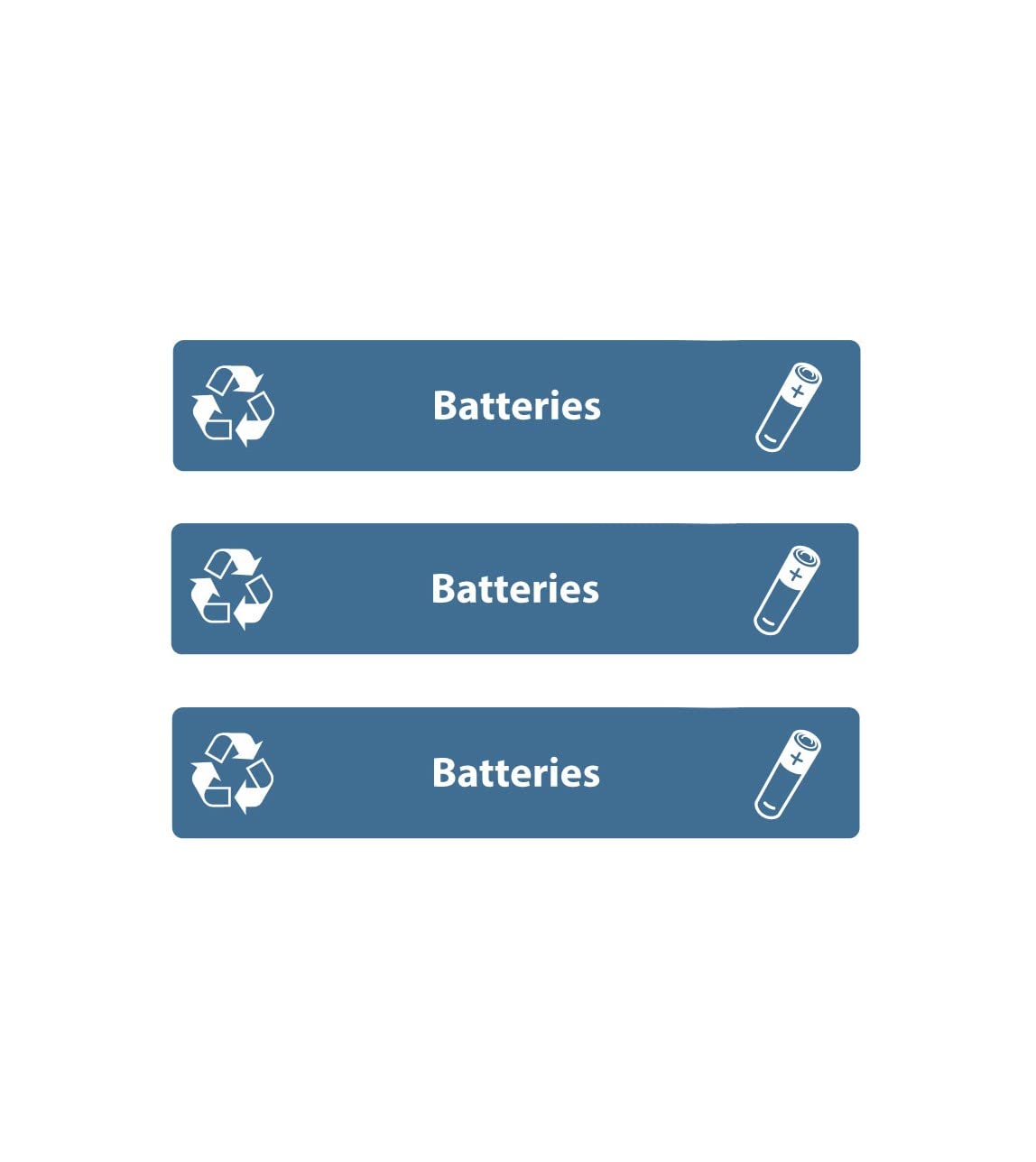 Glasdon Nexus Stack 8G Battery Recycling Bin (Dark Gray, Blue Battery Recycling Decals) β Compact 8-Gallon Stackable Battery Recycle Containers β 1 x 8-Gallon Multi-Waste Battery Bin