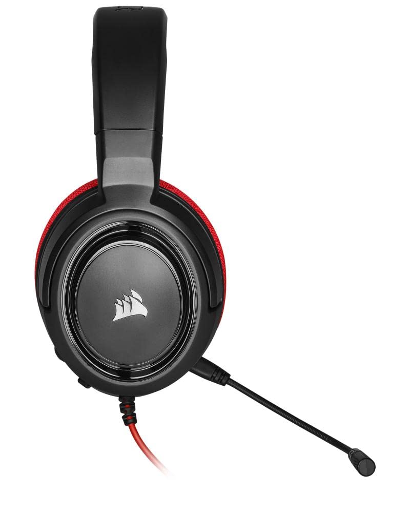 Corsair HS35 - Stereo Gaming Headset - Discord Certified - Memory Foam Earcups - Works with PC, Xbox Series X, Xbox Series S, Xbox One, PS5, PS4, Nintendo Switch and Mobile – Red