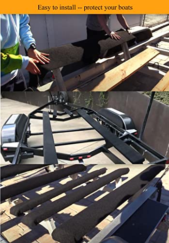 Extra Large Marine Boat Trailer Bunk Carpet (15ft X 16in) - Marine Carpet - Bunk Padding Carpet for Boat Trailers Jet Ski Ramp Garage Dock - Bunk Board Boat Trailer Carpet for Runners