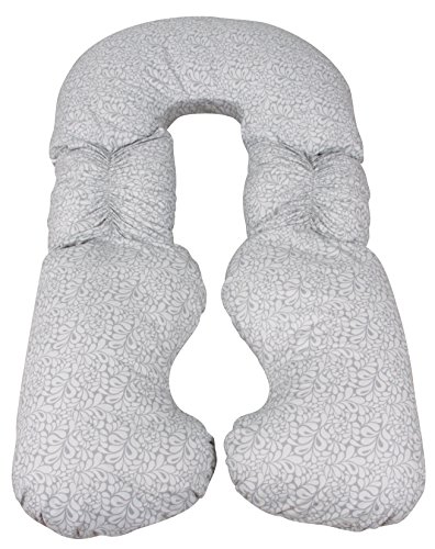 Leachco Back 'N Belly Bunchie Pregnancy/Maternity Body Pillow, Splash Gray , 1 Count (Pack of 1)
