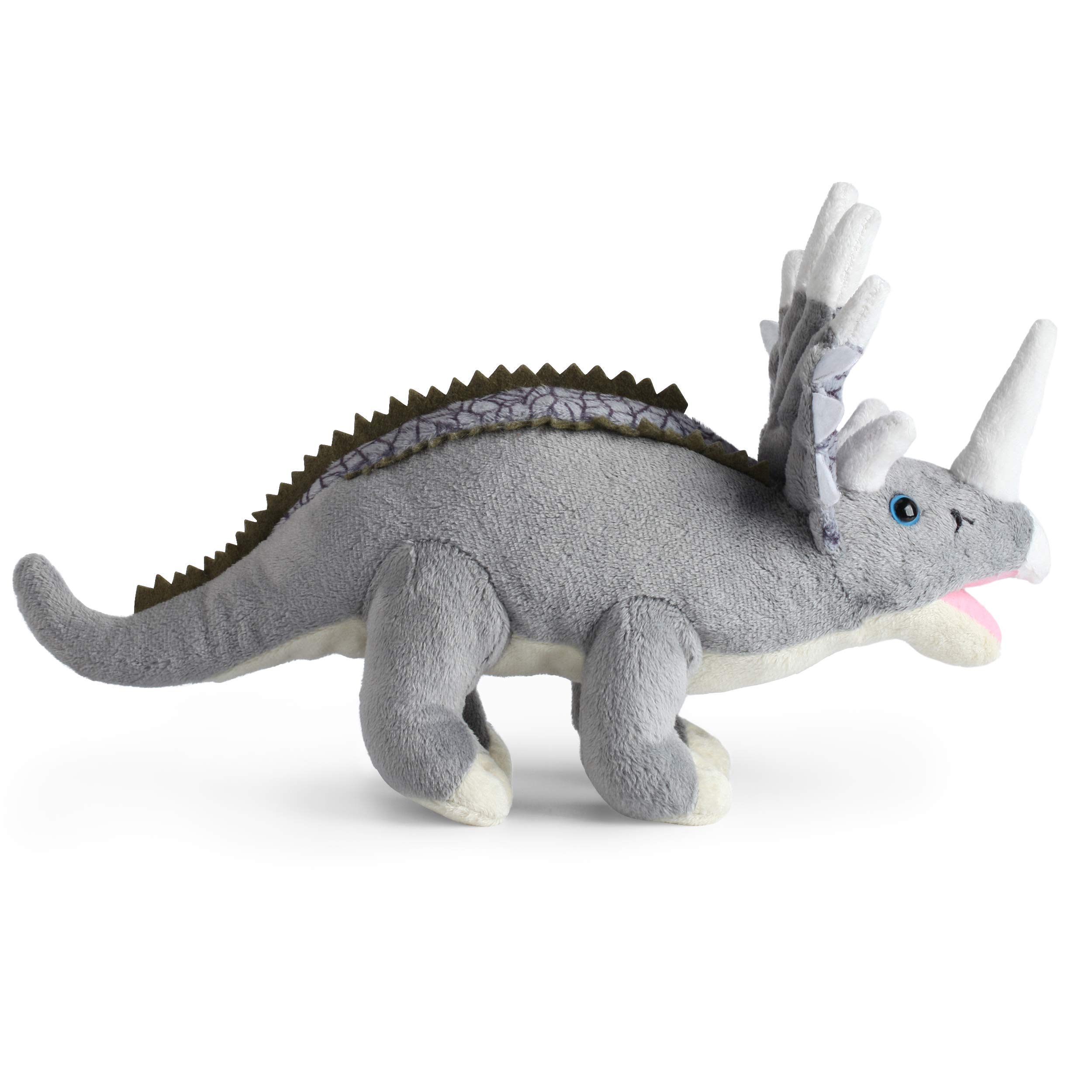 Dazmers Dino Stuffed Animals - 12 Inch Plush Toys with Board Book: Big Colorful Set for Toddlers Ages 1-3. Soft & Cuddly Dinosaur Gift - T-Rex, Triceratops, Stegosaurus. Learn & Play