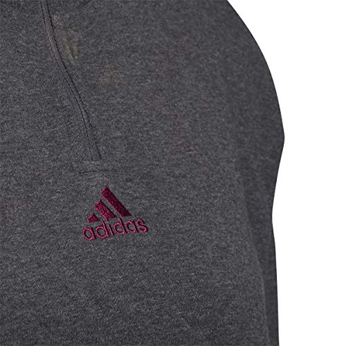 adidas womens Essentials Comfort Elongated 1/4 Zip Grey/Grey Large