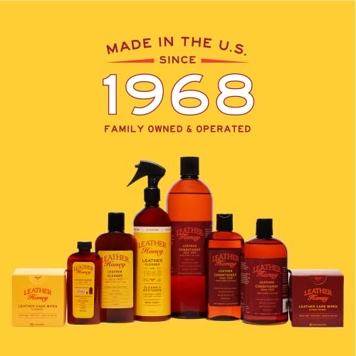 Leather Honey Leather Conditioner Lint-Free Application Cloth: Microfiber Cloth for Use Leather Conditioner and Leather Cleaner, The Best Leather Care Products Since 1968