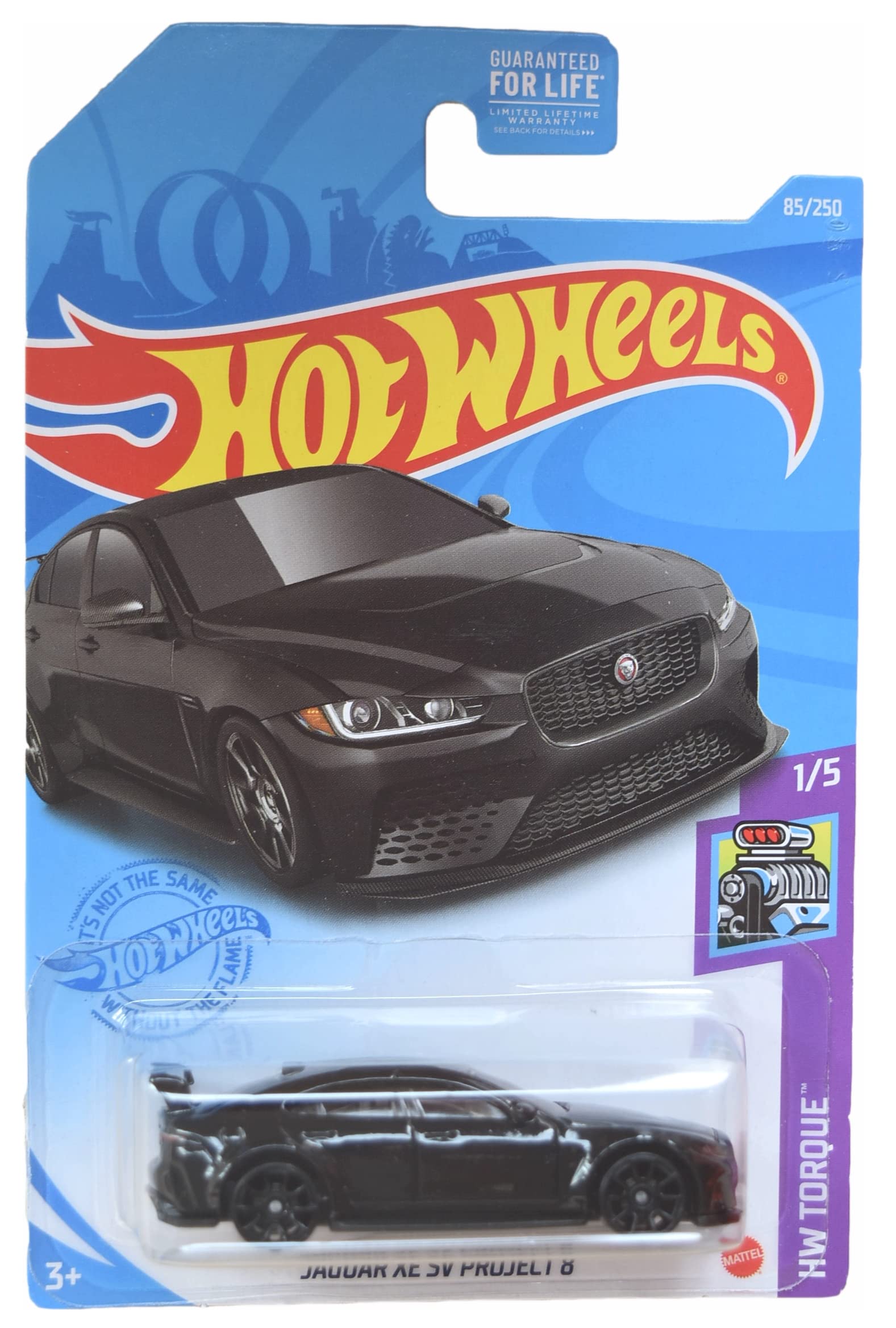 Hot Wheels Jaguar XE SV Project 8, [Black] 85/250 Torque 1/5