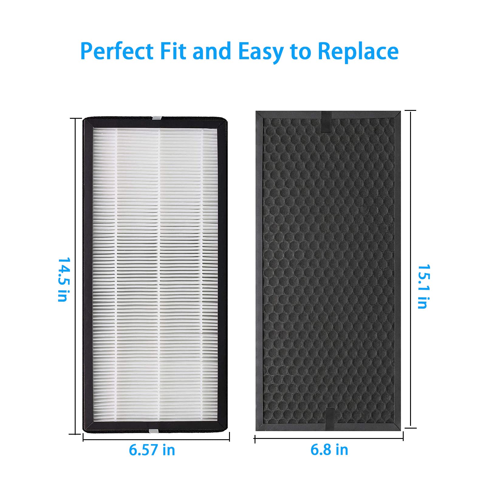 PU4020 Replacement Filter Kit Compatible with Rowenta Intense Pure 4010 PU4015 PU4020 PU4025 Air Purifier, Part Number XD6074U0 XD6075 XD6070 XD6060 XD6065 XD6066