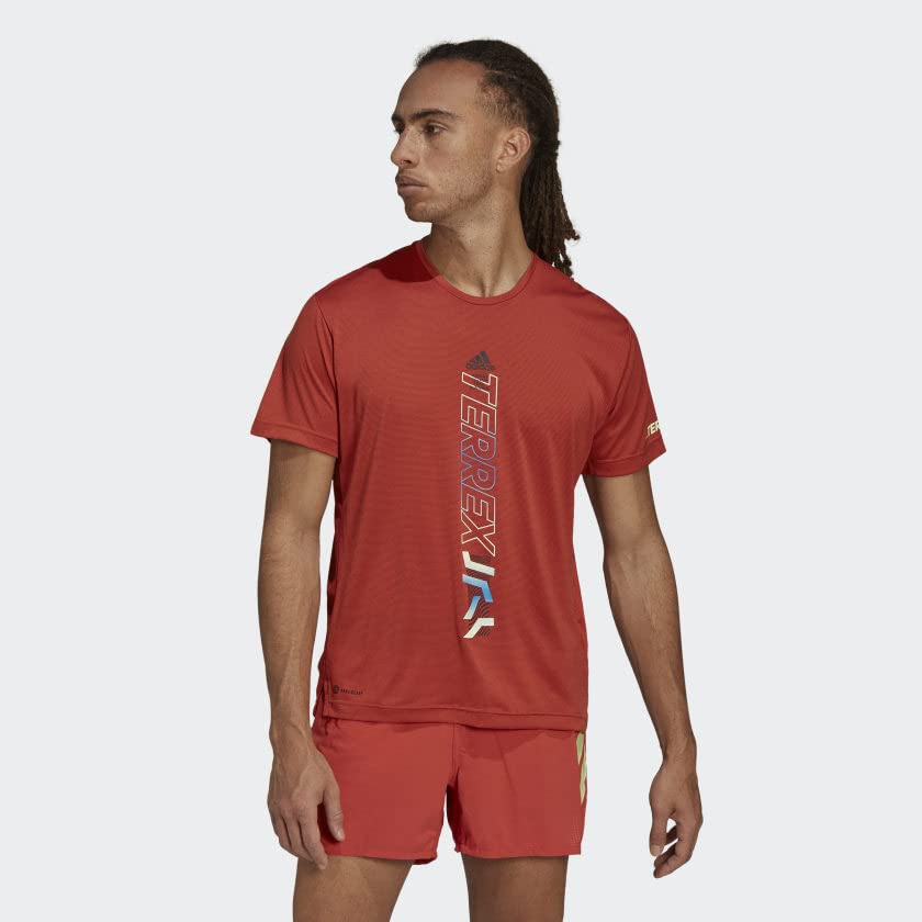 adidas Men's Agravic Tee, Altered Amber, X-Large