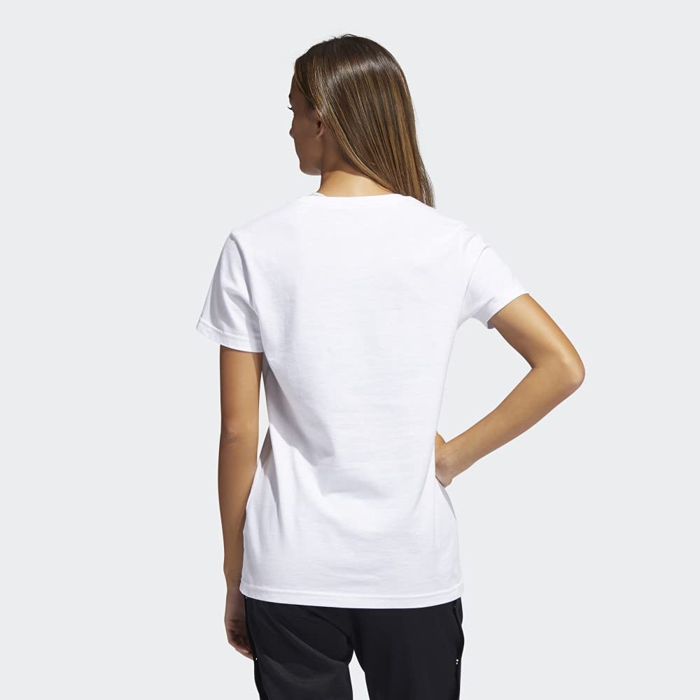 adidas womens Nini Graphics Tee White Large