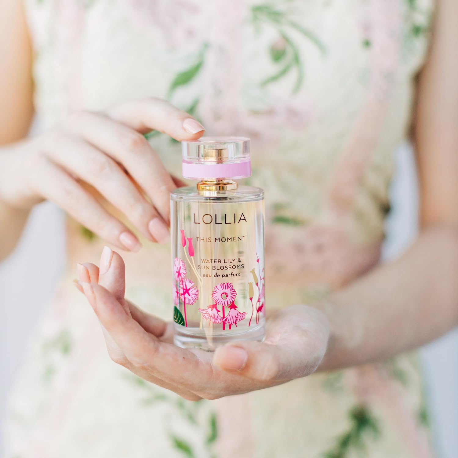 LOLLIA This Moment Eau de Parfum, 3.4 fl. oz. - Water Lily & Sun Blossoms – Beautifully Captivating Perfume, Women’s Perfume, Eau de Parfum Spray for Women, Women’s Fragrance