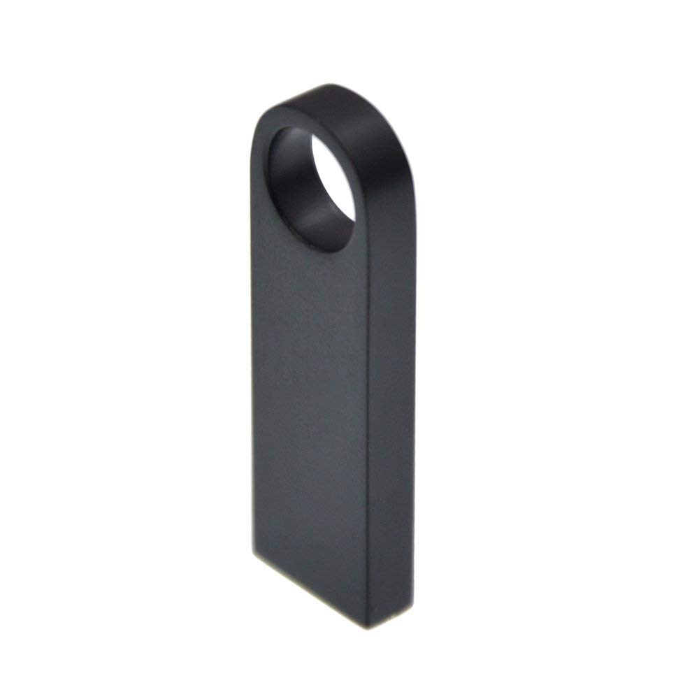 USB Flash Drives 16GB 5pcs Mini Bulk Pack of 5 USB 2.0 Memory Sticks Kepmem Black Metal Keychain 16 GB Jump Drive