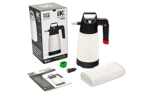 The Rag Company Goizper Group iK Sprayers - Foam Pro 12 / Foam Pro 2 / Multi Pro 2 Pump Sprayer Combo Kit with Premium Microfiber Towels Professional Auto Wash & Detailing, Dry/Wet Foam Spray