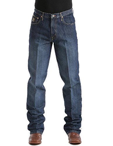 Cinch Men's Black Label Loose-Fit Jean, Dark Stone Blast, 40W x 36L