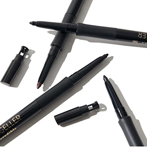 LAURA GELLER NEW YORK INKcredible Gel Eyeliner - Brown Eyed Girl - Waterproof Smudge-proof Eyeliner Pencil - Built in Sharpener