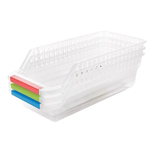 Cabilock Box Fruits Organizer Bottle Refrigerator Kitchen Fruit Pantry Holder for Drink Fridge Storage Countertop Random Bins Color Cabinets Freezer Drawer Can Type Dispenser Drinks