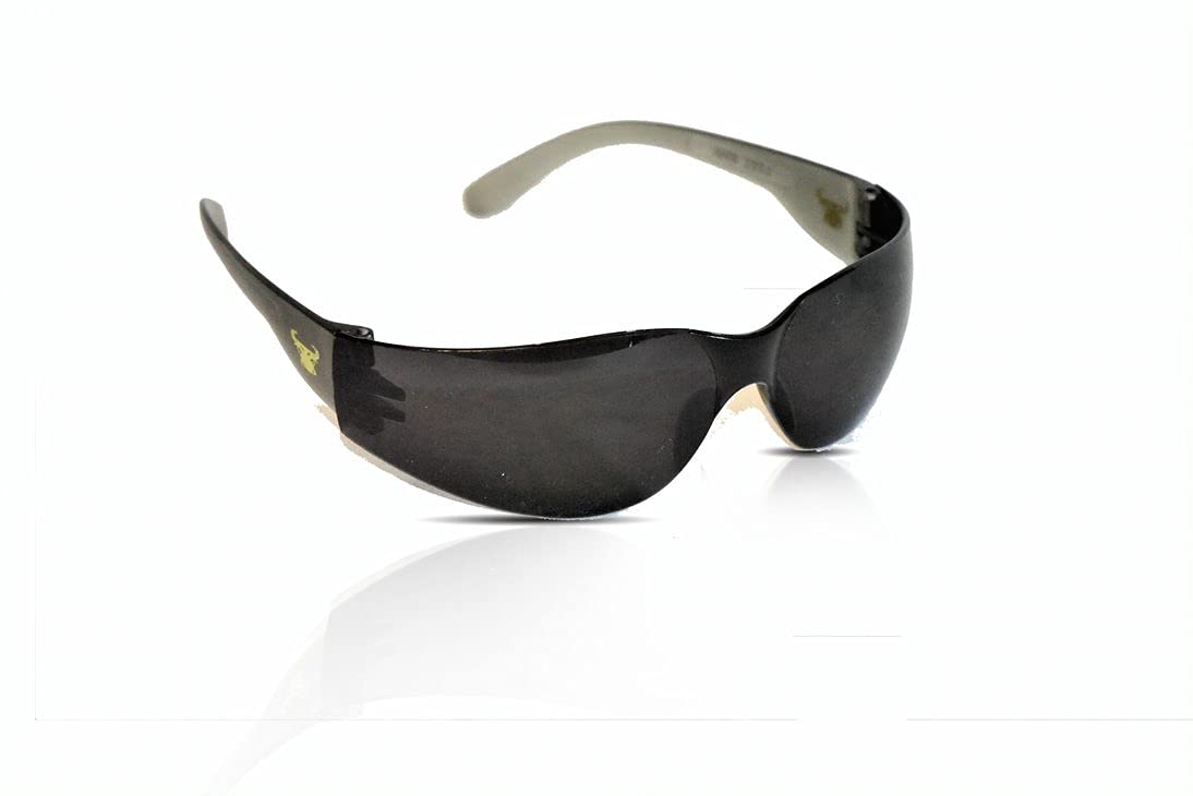 G & F Products 13017 EyePRO 12 pack Safety Glasses, safety goggles, Scratch, Impact, and Ballistic Resistant, smoke lens, 12 Pack