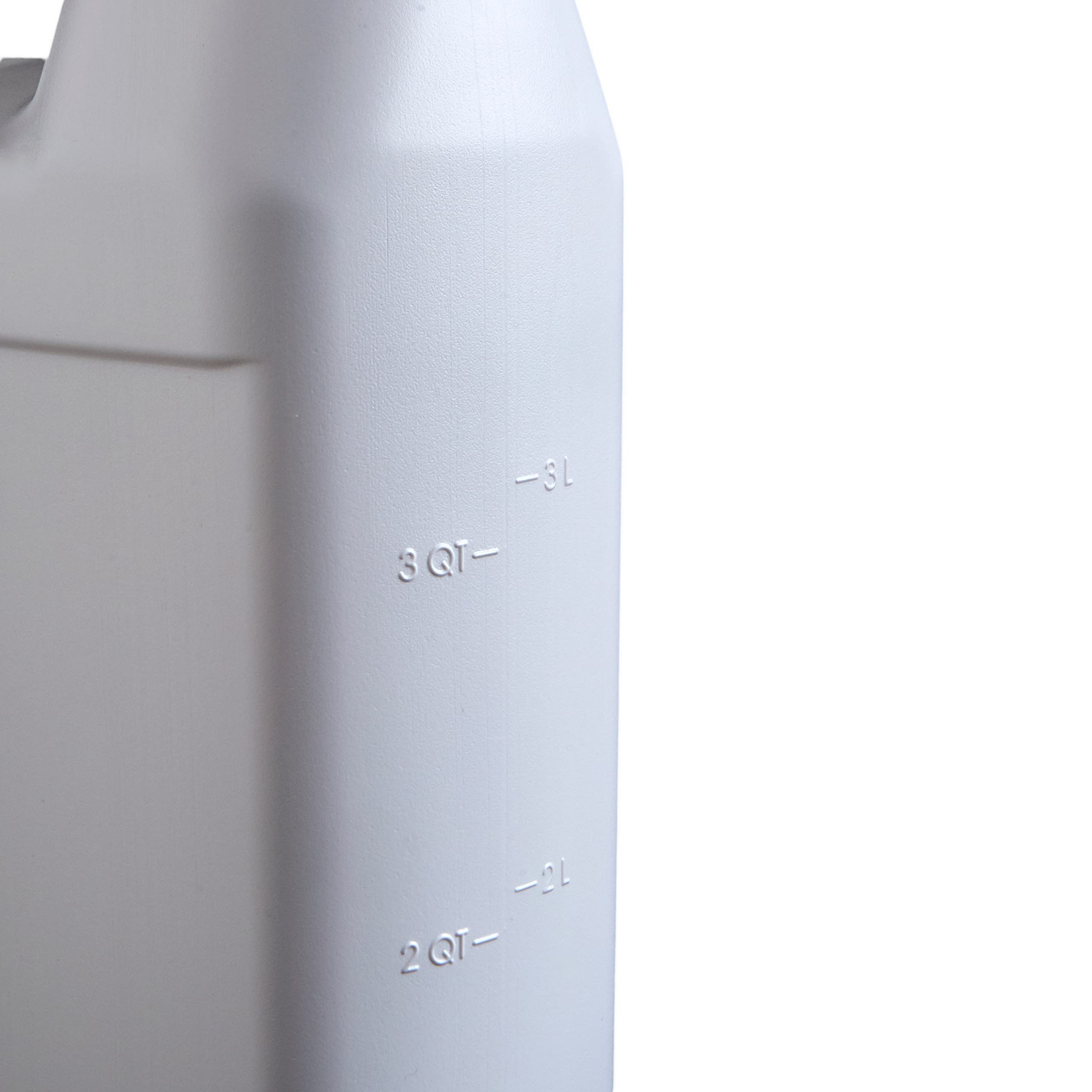 Hudson Exchange - 1006+1106-6 1 Gallon F-Style Plastic Jug with Cap, HDPE, White, 6 Pack