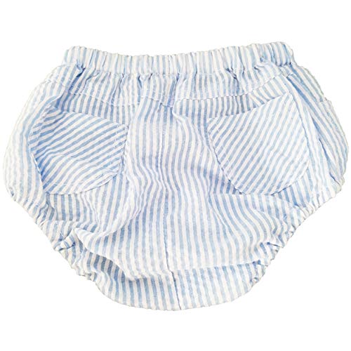 Huggalugs Baby & Toddler Boys Blue Seersucker Diaper Cover 12-24