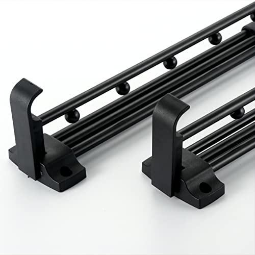 BGTLGIO Heavy Duty Extendable Pull Out Closet Rod,Sliding Wardrobe Closet valet Rod,Adjustable Clothing Organizer Holder Extendable Wardrobe Rail Tube Rod (15.75")