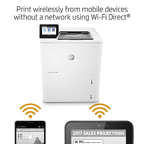HP LaserJet Enterprise M609x Monochrome Duplex Printer with One-Year, Next-Business Day, Onsite Warranty and Extra Paper Tray (K0Q22A)