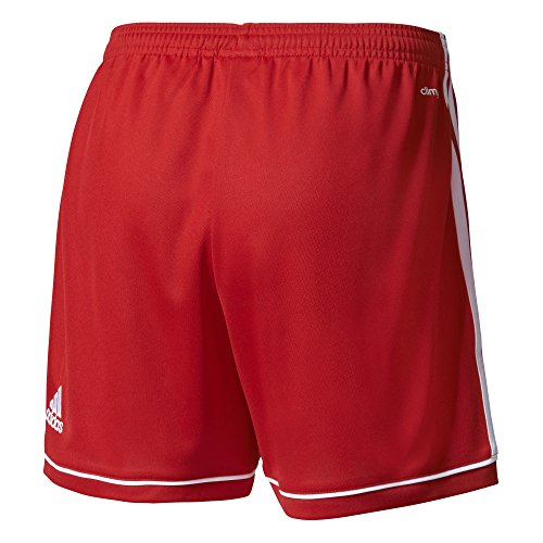 adidas womens Squadra 17 AEROREADY Climalite Regular Fit Quarter Length Soccer Shorts, Power Red/White, X-Small