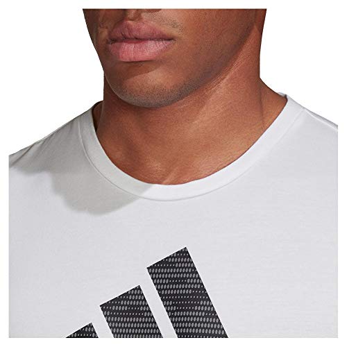adidas Men's Category Logo Tee White Small