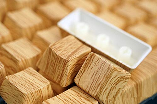 Rare 87 Keys Top Printed Doubleshot Backlit Keycap ANSI OEM Key Cap for Cherry MX Gaming Mechanical Keyboard (Yellow