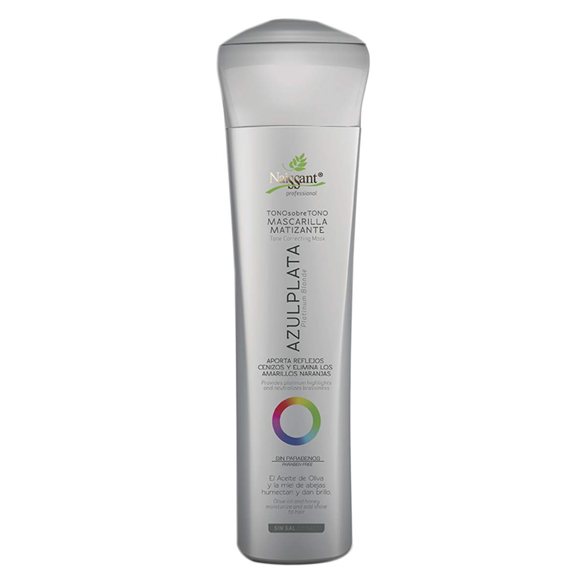 naissant Silver Ash Blonde Hair Blue Toning Mask | Eliminates Brassiness | Neutralizes Yellow & Orange Tones | Paraben, Ammonia & Sulfate Free | Pro-Vitamin B5, Olive Oil & Honey (Azul Plata) 10.1 Fl