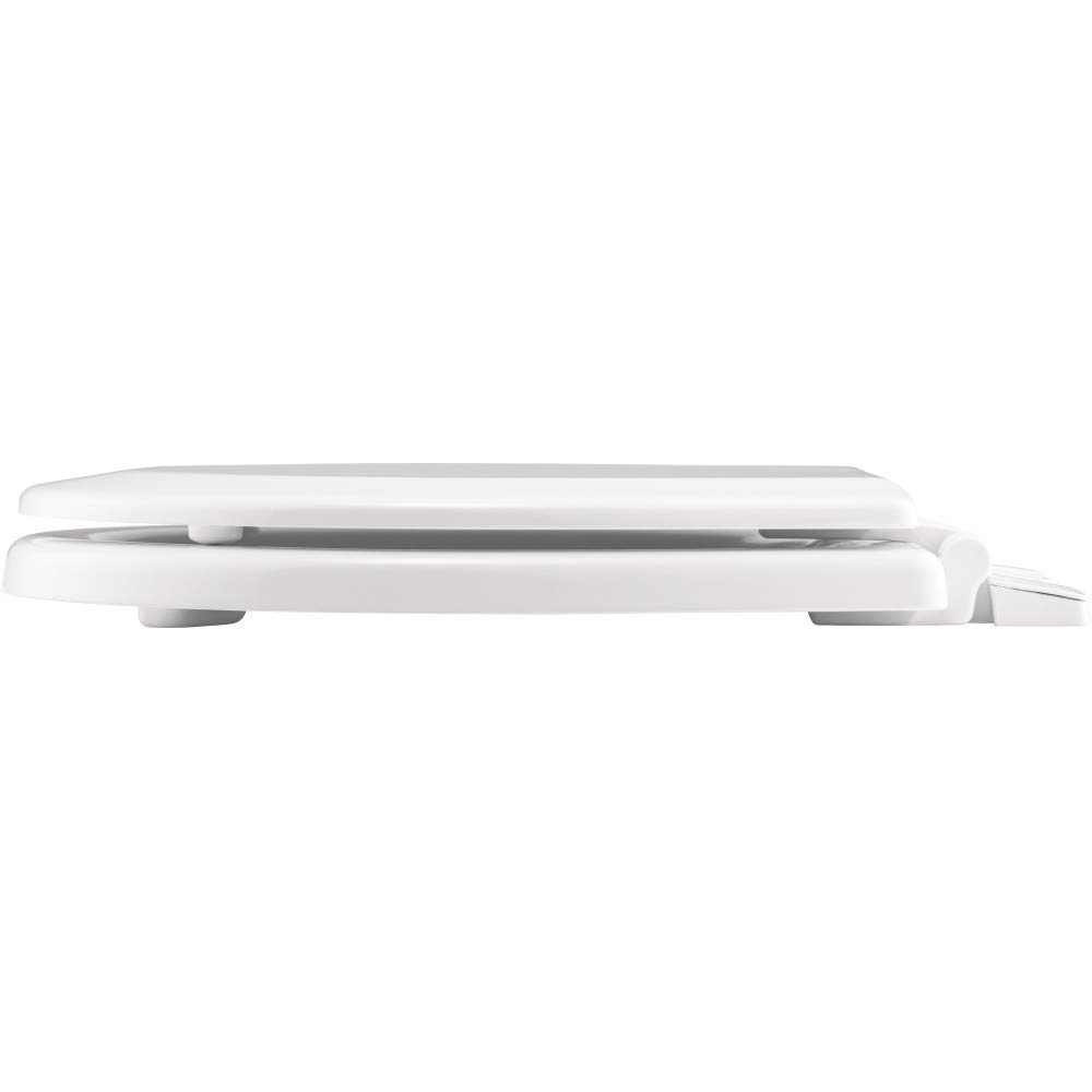BEMIS TC50TTA 000 MARINE Toilet Seat, Durable Enameled Wood, 14.5"L x 13"W, White, 1 Pack