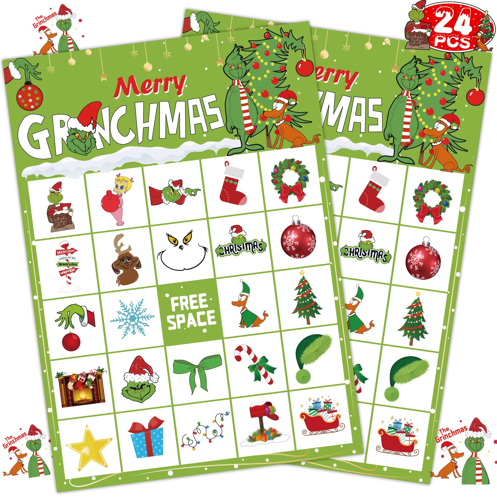 Christmas Bingo Game for Kids - Christmas Party Games and Decorations