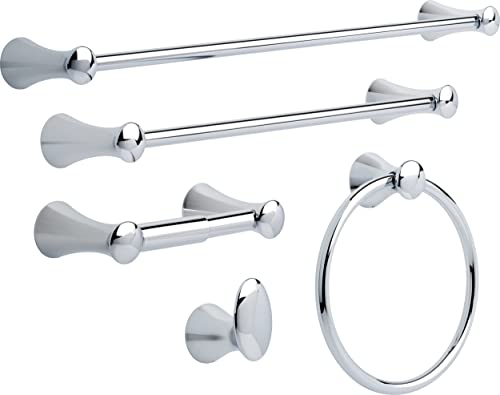 Delta Faucet 73846 Lahara Towel Ring, Polished Chrome (Pack of 2)
