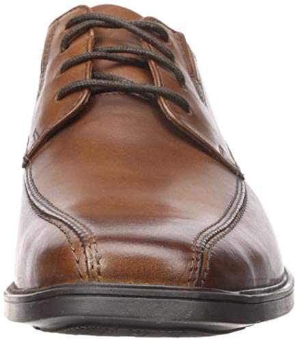 Clarks mens Tilden Walk Oxford, Dark Tan Leather, 11.5 Wide US