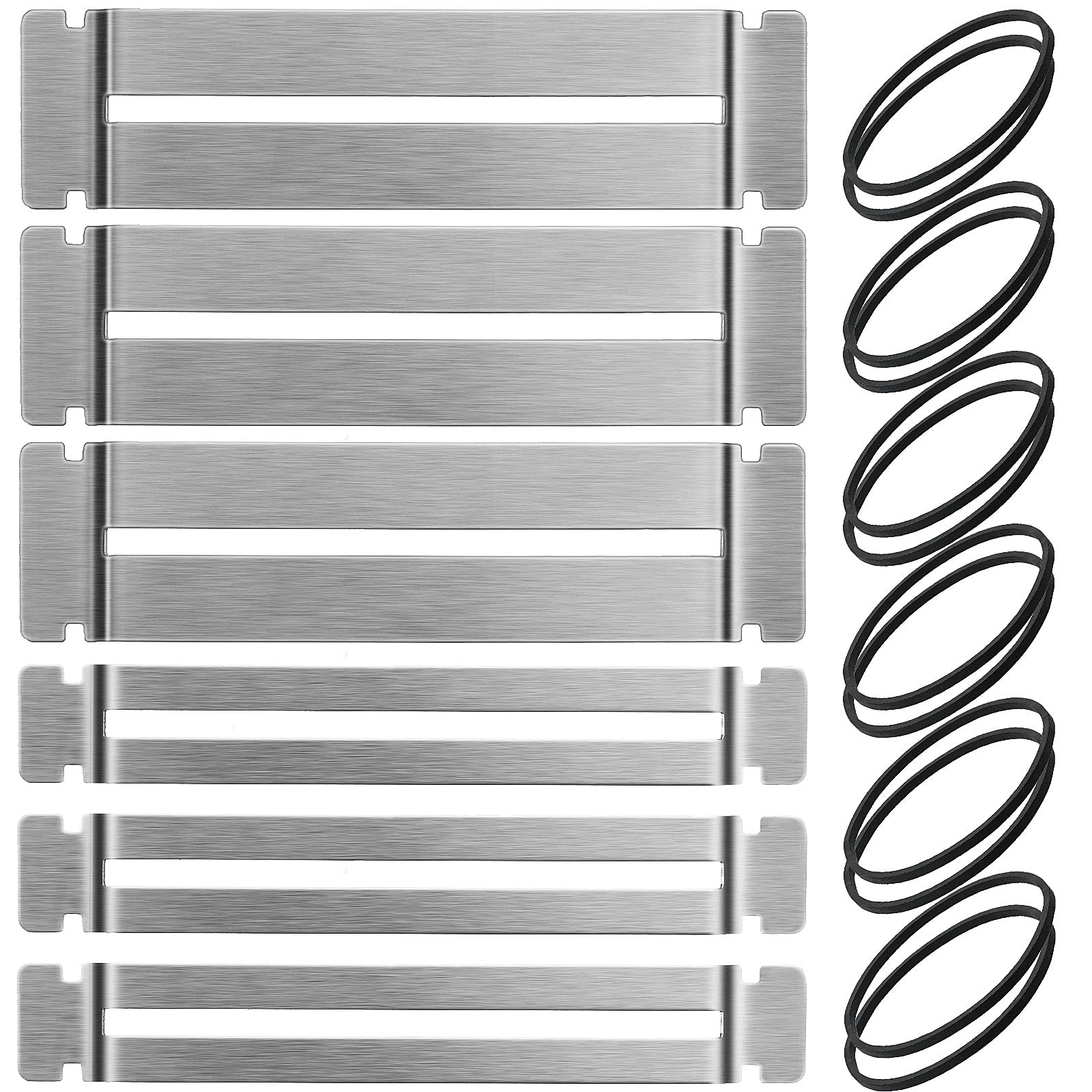 Boao 3 Sets Guitar Fret Protector Fingerboard Guards Stainless Steel Fretboard Protector Bass Guitar Fret Guards for Dressing and Polishing Frets Guitar Tool Luthier Tool Fret Polishing Kit