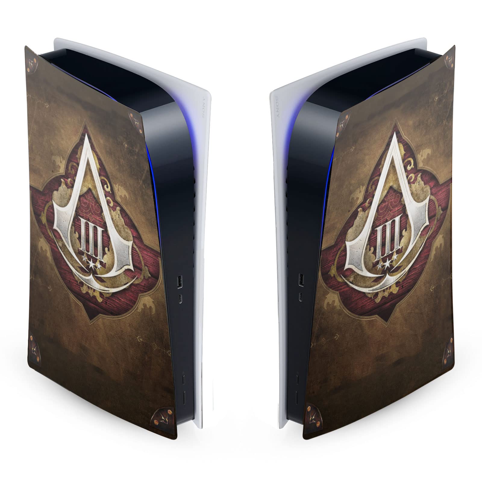 Head Case Designs Officially Licensed Assassin's Creed Freedom Edition III Graphics Matte Vinyl Faceplate Sticker Gaming Skin Decal Cover Compatible With Sony PlayStation 5 PS5 Digital Edition Console