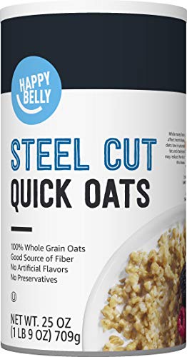 Amazon Brand - Happy Belly Steel Cut Oats, 1.56 pound (Pack of 1)
