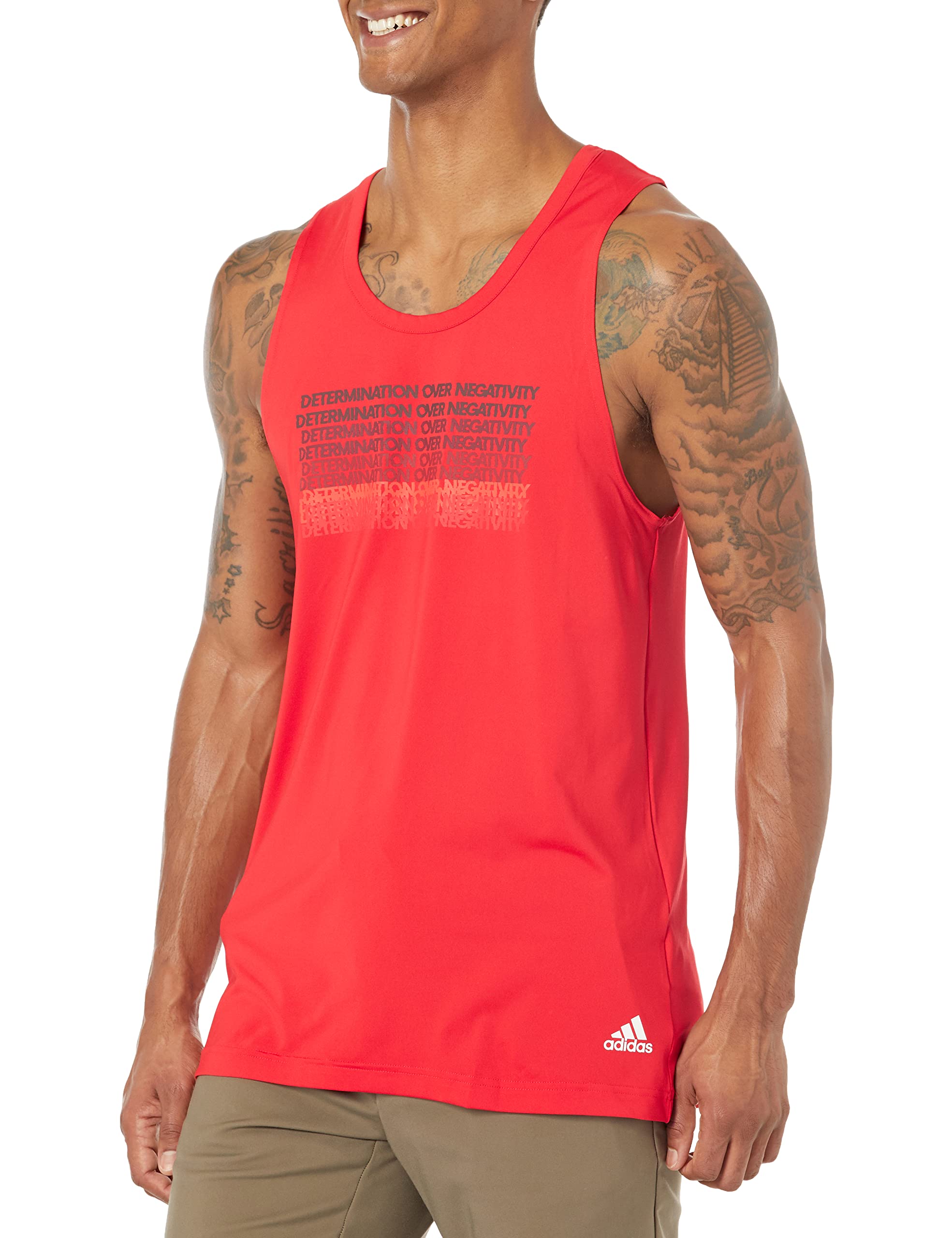 adidas Men's D.O.N. Issue 4 FOF Tank, Vivid Red, Small