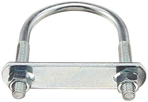 National Hardware N222-208 2190BC U Bolt in Zinc plated,#642-3/8"x2-1/2"x4"