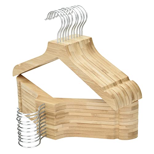 FairyHaus Kids Wooden Hangers and Bamboo Baby Hangers 40 Pack