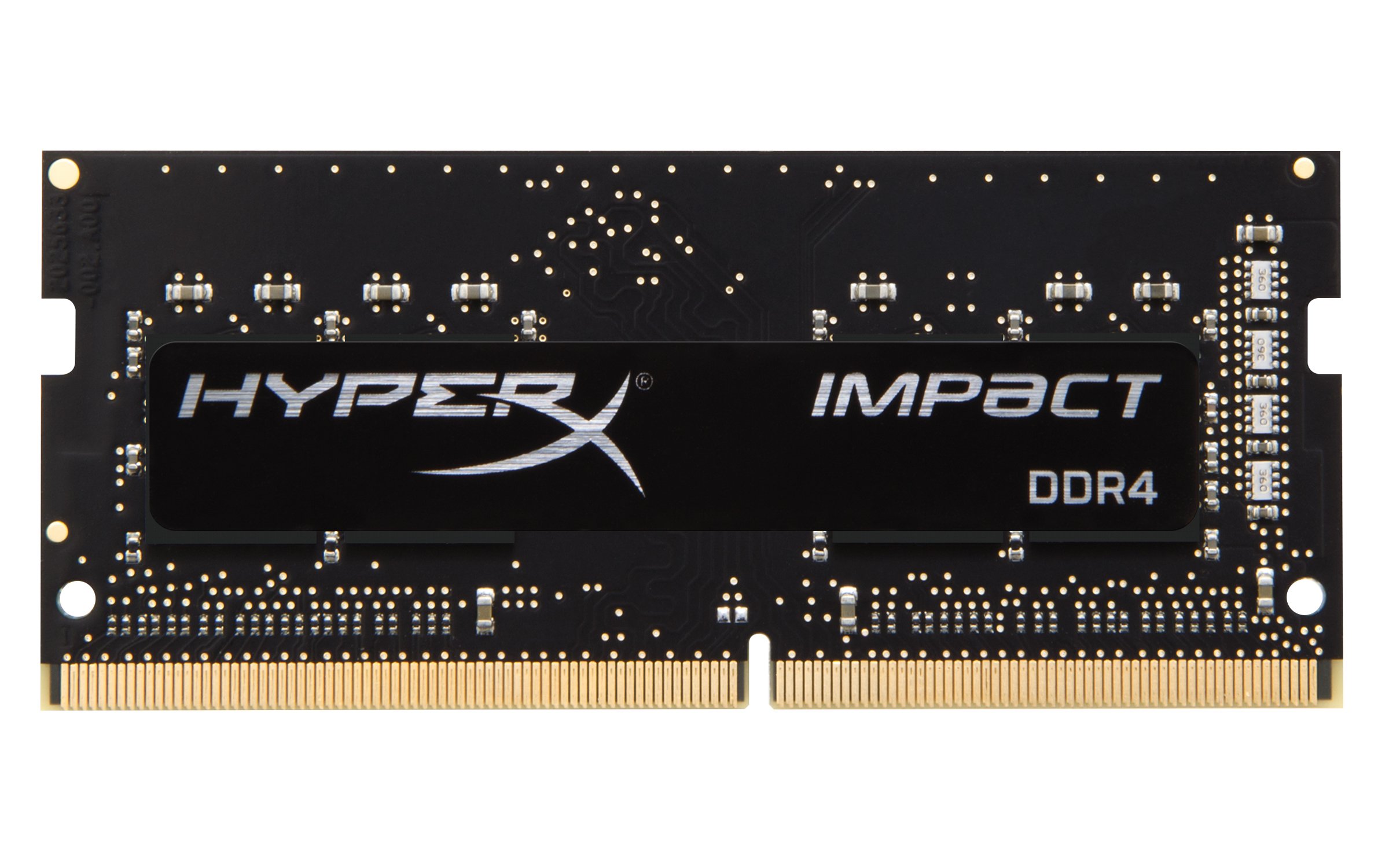 HyperX HX424S14IB2K2/16 Impact Black 16GB Kit of 2 (2x8GB) 2400MHz DDR4 Non-ECC CL14 260-pin Unbuffered SODIMM Internal Memory Black