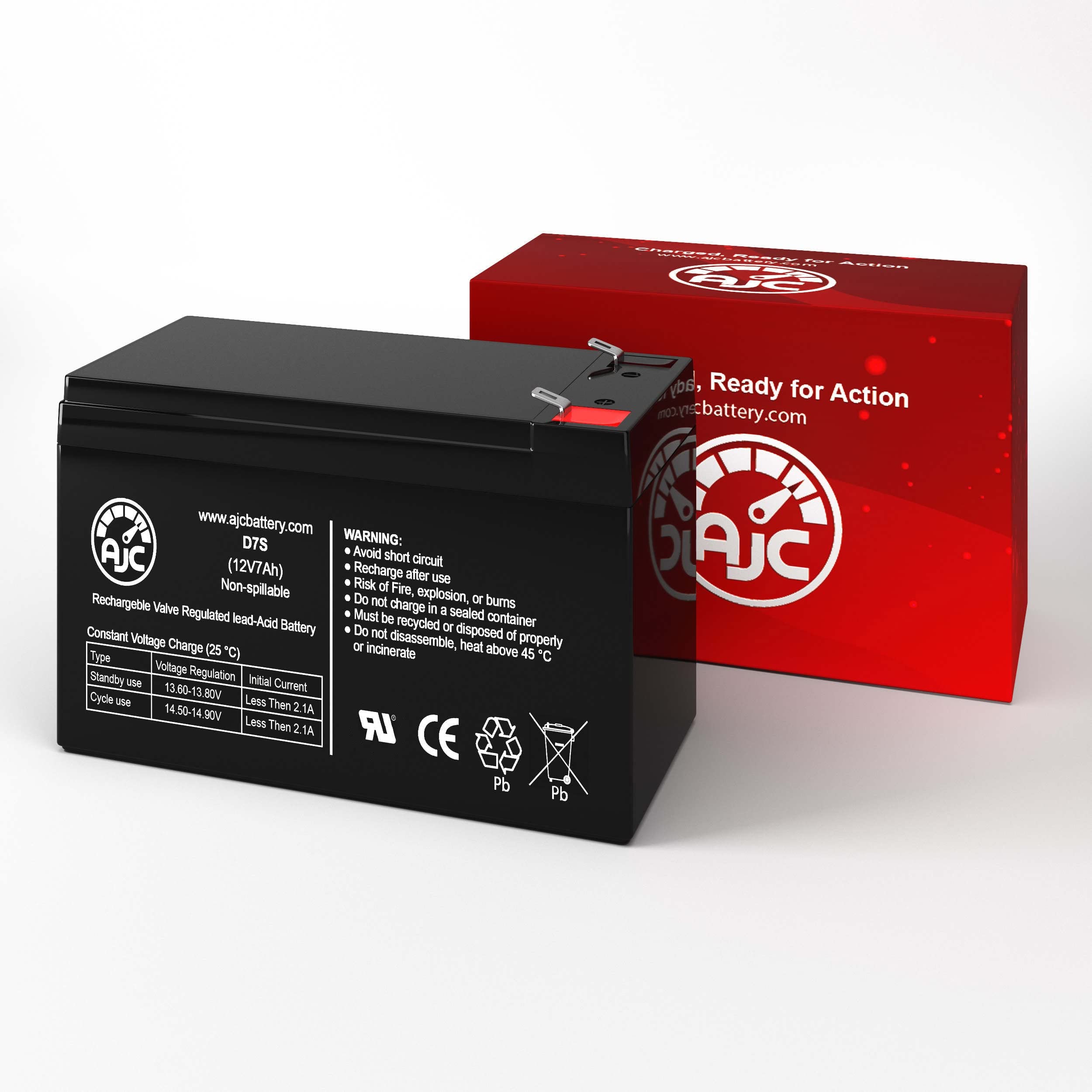 AJC Battery Compatible with Moderno Kids Mercedes C63S 12V 7Ah Ride-On Toy Battery
