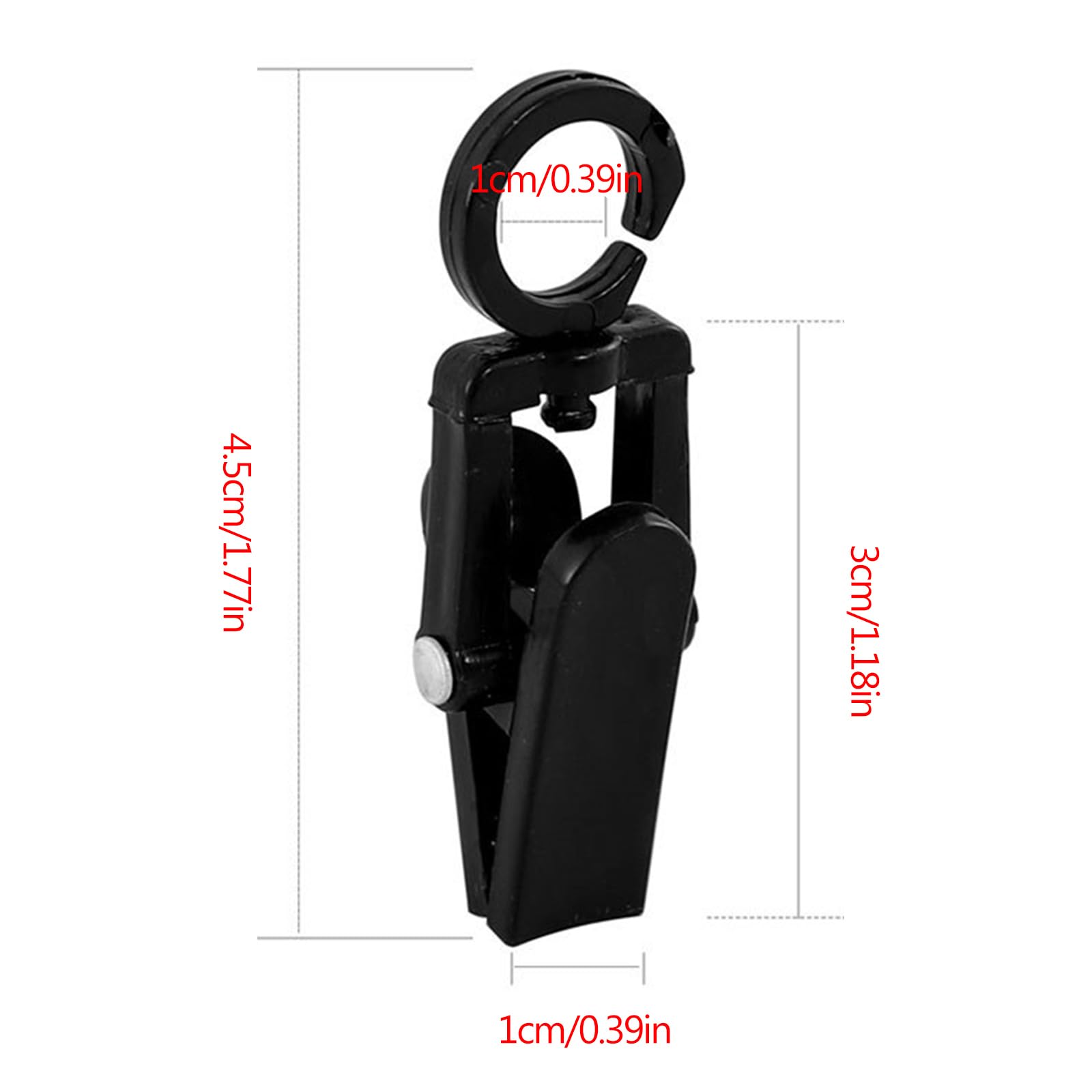 Small Curtain Clip Rotatable Plastic Hook Plastic Towel Clip Hat Clip Shoe Clip Multipurpose Curtain Hangers for Hats Multipurpose Small Curtain Clip
