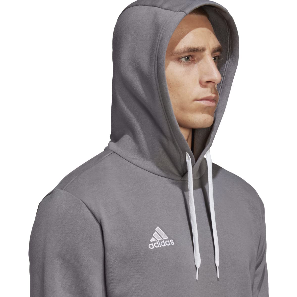 adidas Men's Entrada 22 Sweat Hoodie, Team Grey, XX-Large