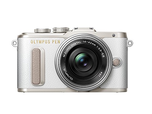 OLYMPUS Pen E-PL 8 EZ Double Zoom Kit [White][International Version, No Warranty]