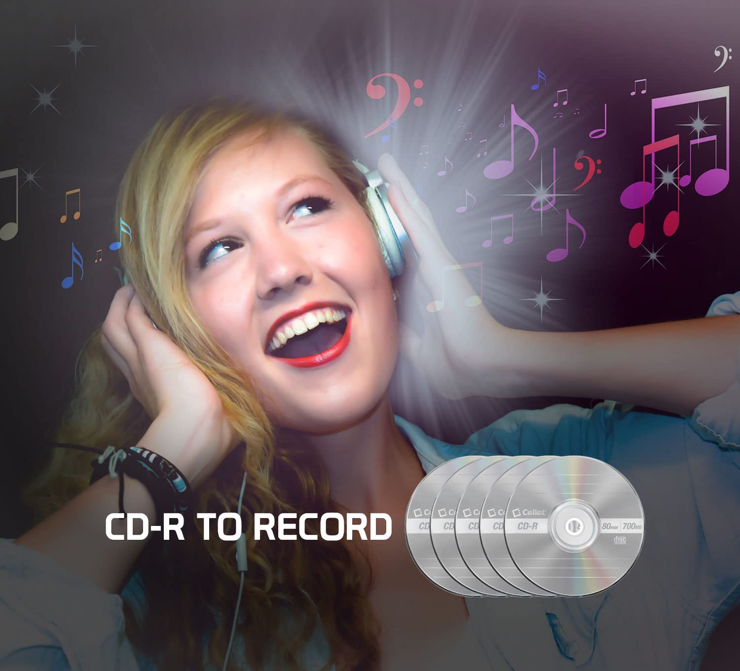 Cellet CD-R 700MB 80 Minute 52X Recordable Blank Disc - (5 Pieces Pack)